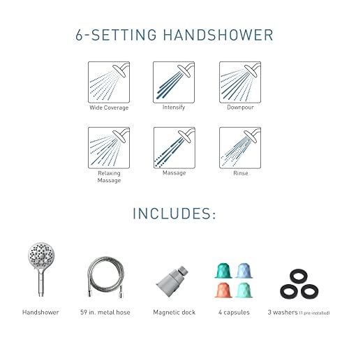 Moen IN208H2SRN Aromatherapy Handshower with INLY Shower Capsules, Spot Resist Brushed Nickel