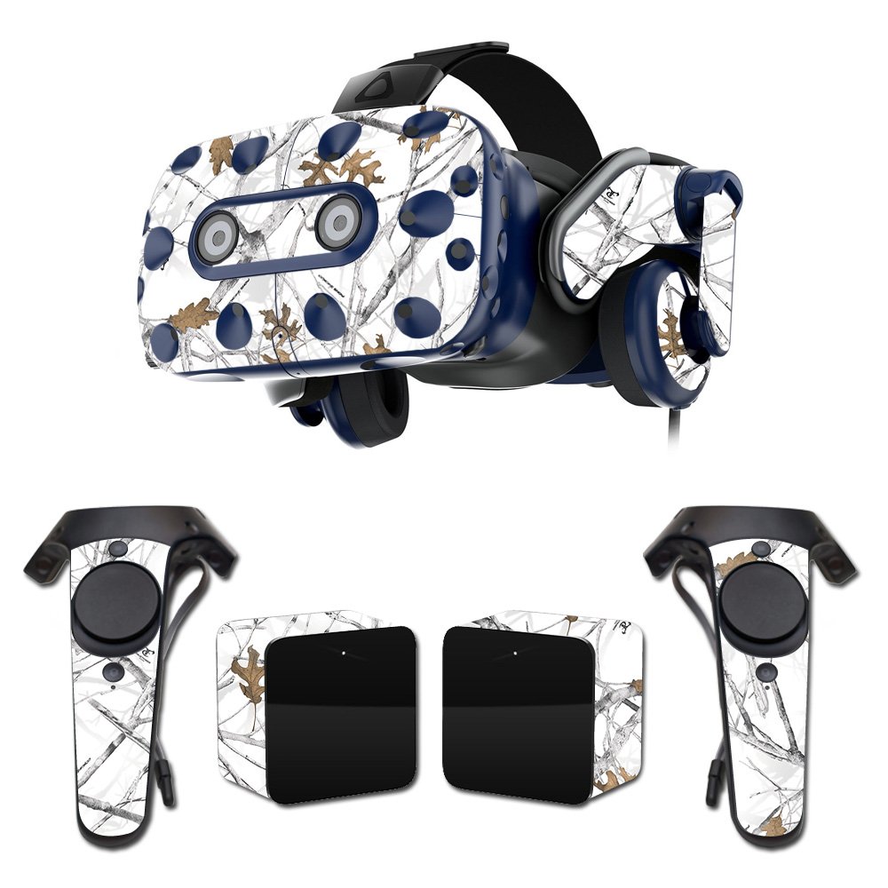 MightySkins Skin Compatible with HTC Vive Pro VR Headset - Conceal Snow | Protective, Durable, and Unique Vinyl Decal wrap Cover | Easy to Apply, Remove, and Change Styles | Made in The USA