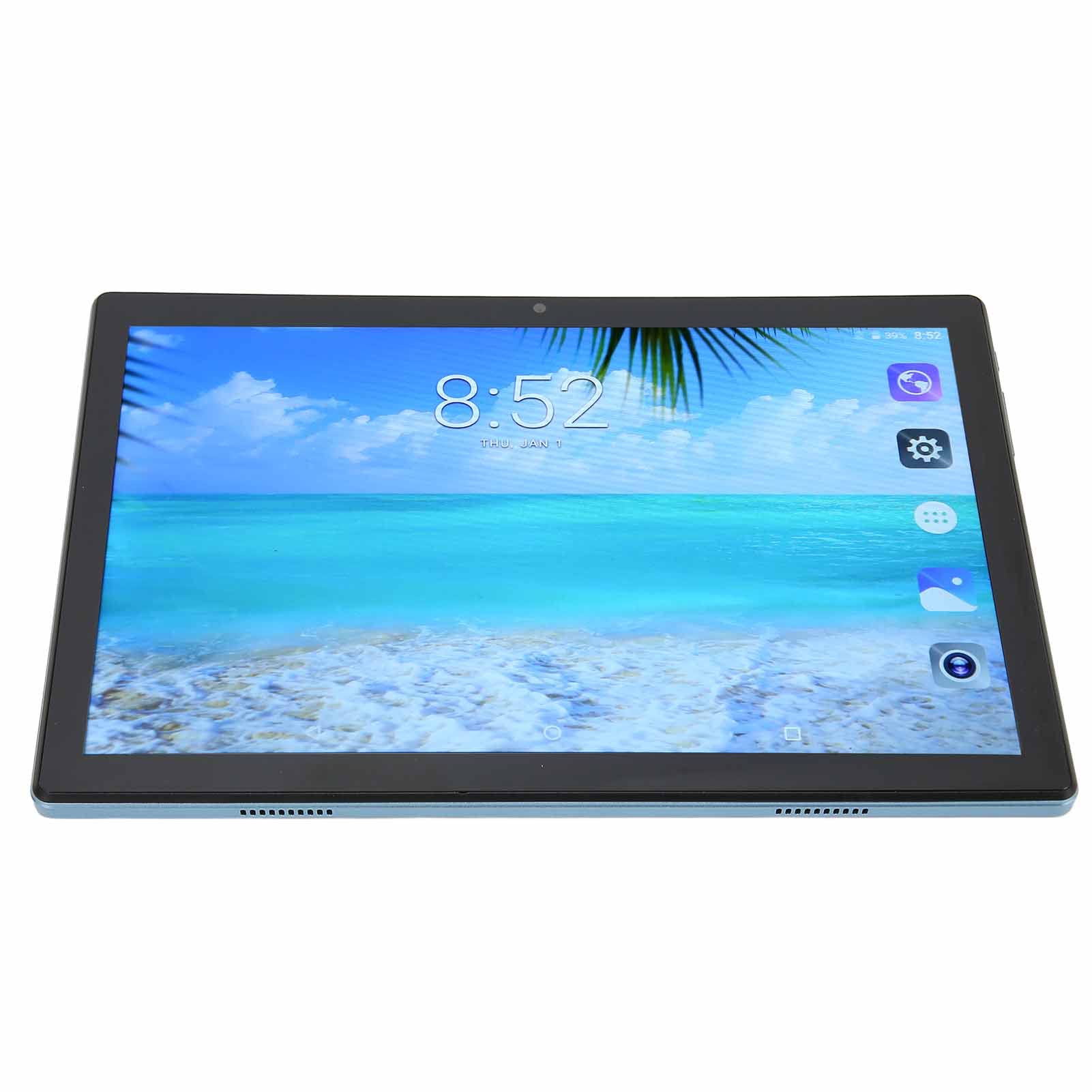 MAVIS LAVEN 10.1 Inch Portable Tablet, 6GB RAM 128GB ROM HD Tablet 4G Network Support Fast Charging Dual Speakers US Plug 100‑240V 8 Core CPU for Home (Blue)