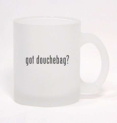 Los Drinkware Hermanos got douchebag? - Frosted Glass Coffee Mug 10oz