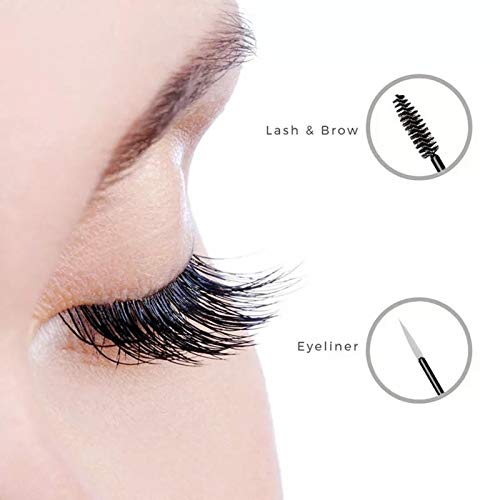 Organic Castor Oil for Eyelashes and Eyebrows With Applicator Kit - 100% Pure, Cold Pressed, Hexane Free - Stimulate Growth for Eyelashes, Eyebrows, Hair - 2 Ounces (60 ML)