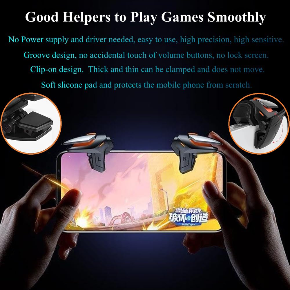 Rakizbe Mobile Phone Cooler Mobile Game Radiator Semi-Conductor Heatsink Cellphone Cooling Fan for Gaming/Video Live/Vlog, Support 65-85mm Wide Smartphone