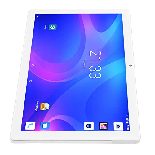MAVIS LAVEN 10 Inch Tablet, 8 Core Processor for Android 11, Home Silver Tablet 8800mAh (US Plug)
