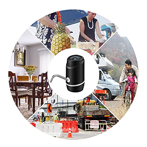 Water Bottle Pump,5 Gallon Water Dispenser,USB Charging Drinking Portable Electric Switch for Universal 3-5 Gallon Bottle for Outdoor Home Office