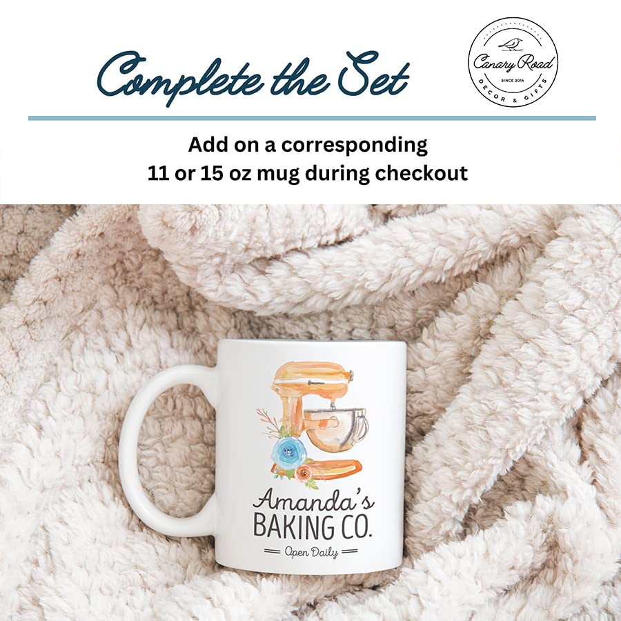 Personalized Baking Co. Kitchen Towel | Custom Waffle Weave Dish Towel | Personalized Kitchen Towel | Housewarming Gift | Wedding Gift | Housewarming Gift | Mixer Kitchen Towel | Baking Towel