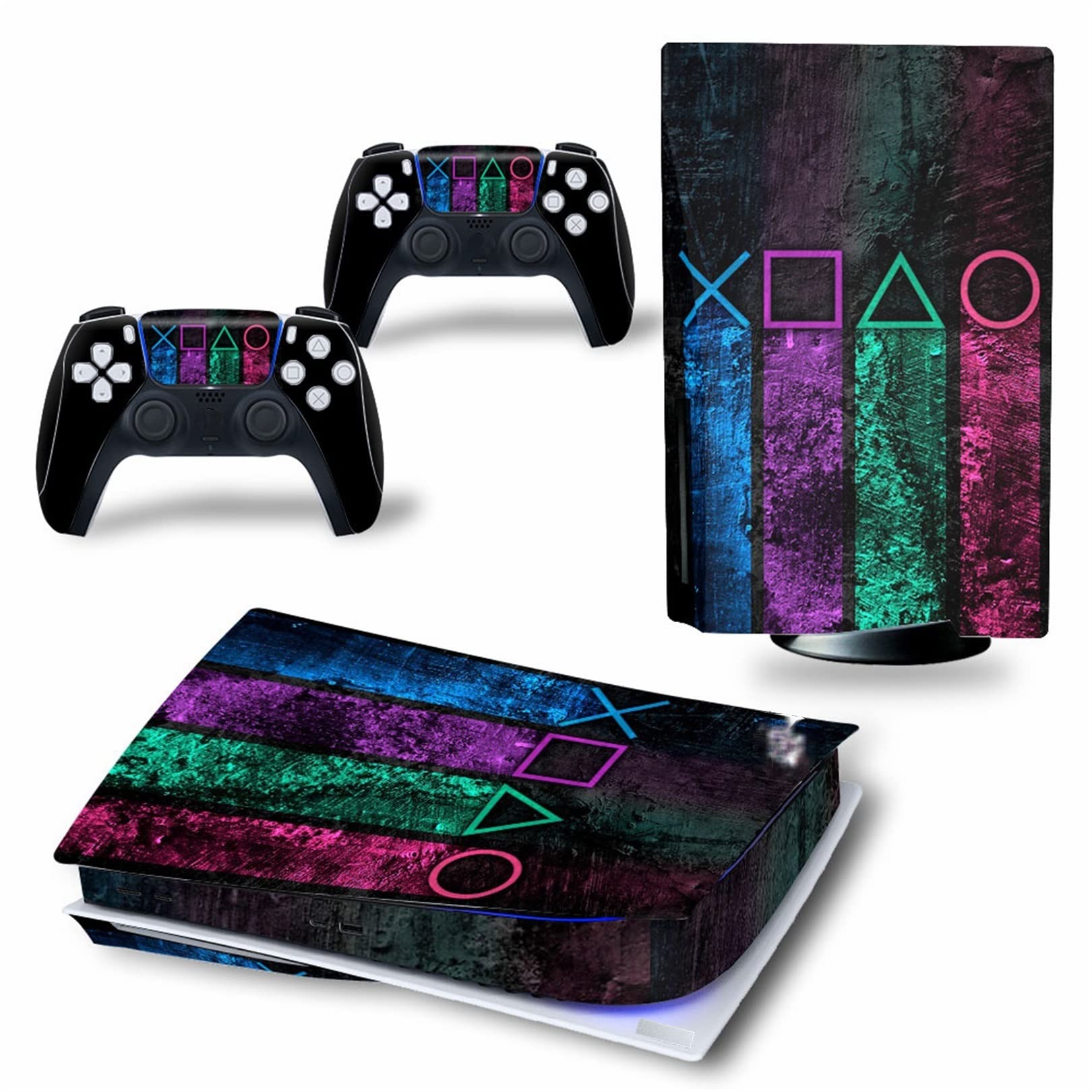Top factory BUCEN for PS5 Skin Disc Edition & Digital Edition Console and Controller Vinyl Cover Skins Wraps Scratch Resistant, Compatible with for PS5 164089 Anti Scratch (Size : Digital Edition)