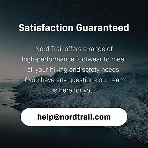 Nord Trail Mt. Hunter Low II Hiking Boots for Men - Taupe & Orange Suede Boot - 9.5