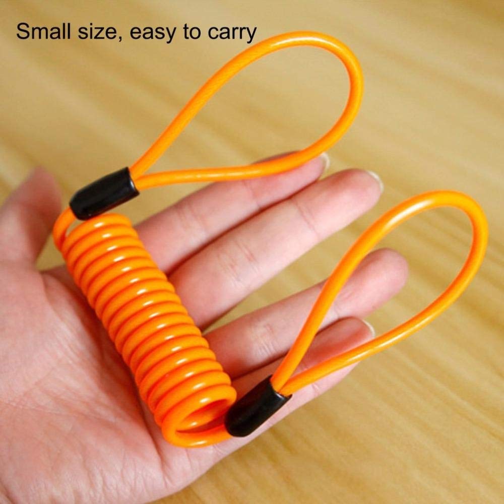 RUKDA Bicycle Lock Motorcycle Bicycle Anti Theft Lock Rope Wire Scooter Spring Wire Lock Security Reminder Cycling Mountain Bike Lock Tool Bike Lock