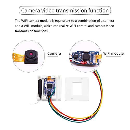 Yahboom WiFi Camera Module with 2-DOF for DIY Robot APP WiFi Control and Image Transmission, Camera Head Compatible with Arduino UNO Raspberry Pi Microbit 51 STM32