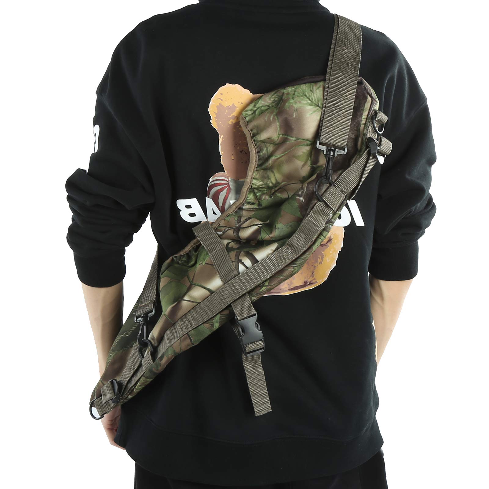plplaaoo Bow Bag, Archery Bow Bag,Bow Backpack for Archery Bow,Durable Archery Bow Carry Bag,Outdoor Portable Camouflage Archery Bow Storage Bag with Adjustable Shoulder Strap[Green Camouflage], A