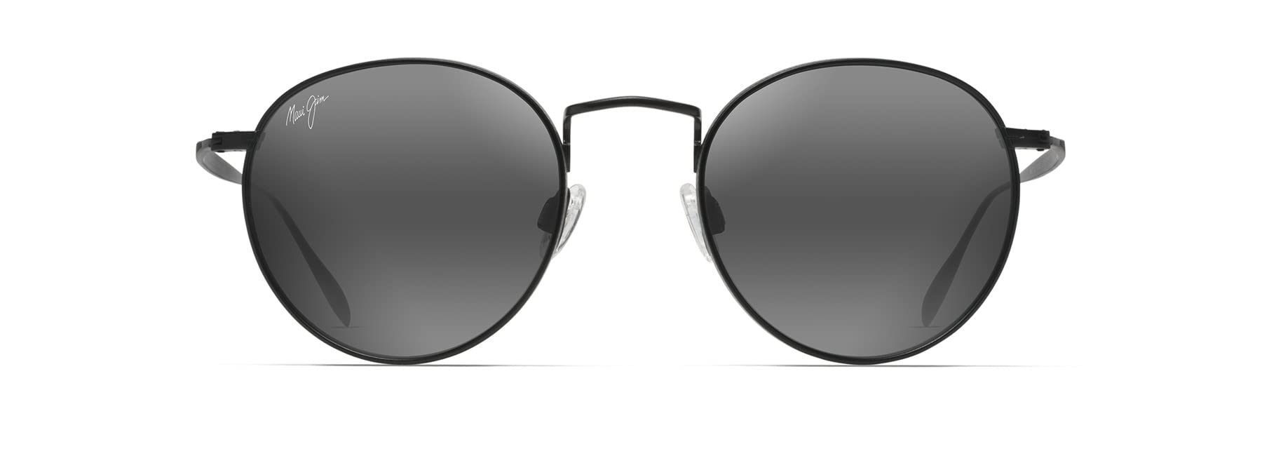 Maui Jim Men's and Women's Nautilus Polarized Universal Fit Classic Sunglasses, Black Matte/Neutral Grey, Small