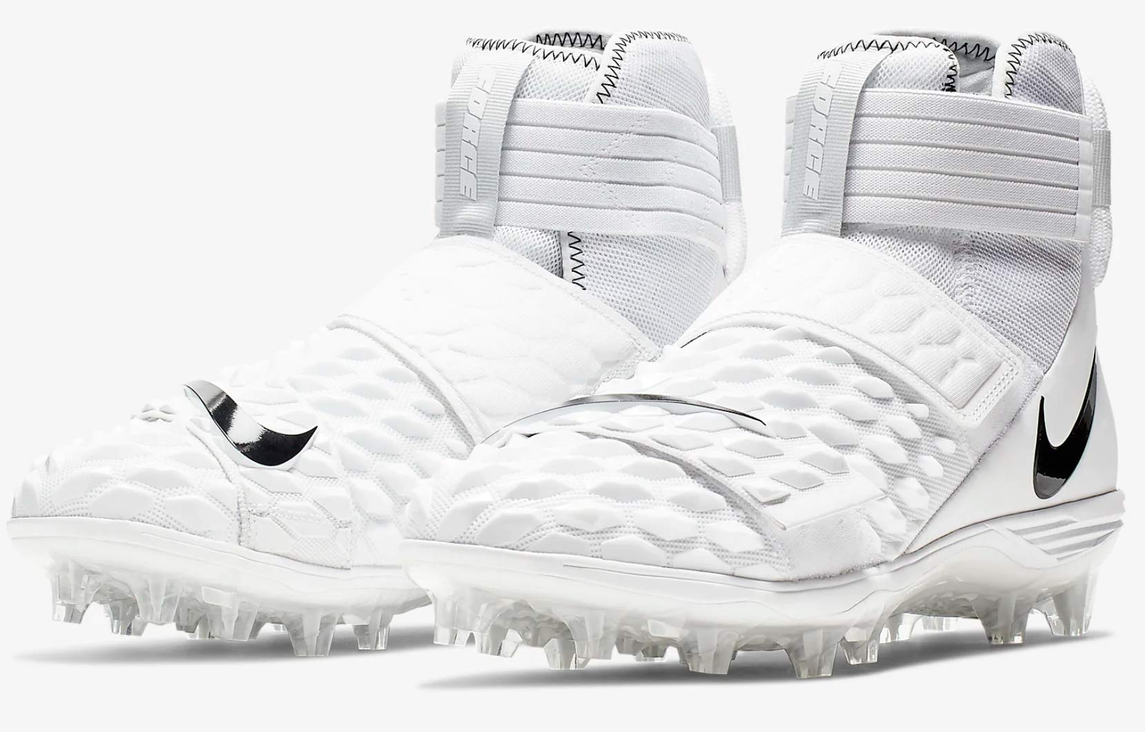 Nike Men's Force Savage Elite 2 Football Cleats, White | Black, 9