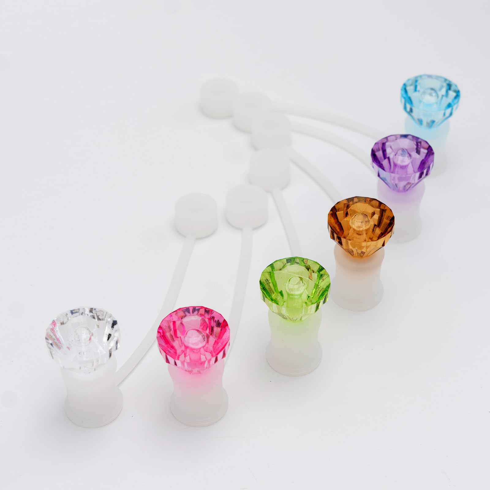 SOURIMA 6PCS Masonry Straw Cap Dust-Proof Straw Cap Reusable Drinking Straw Caps Suitable for 10mm Straw Food Grade Silicone Material Mix Colors Portable and Dust Plug Cover Protectors
