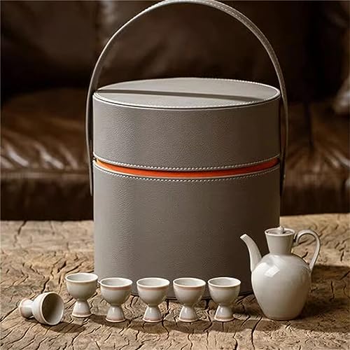 MMLLZEL Retro Wine Set Home Chinese Ceramic White Wine Glass A Cup Of Small Wine Cup Wine Pot