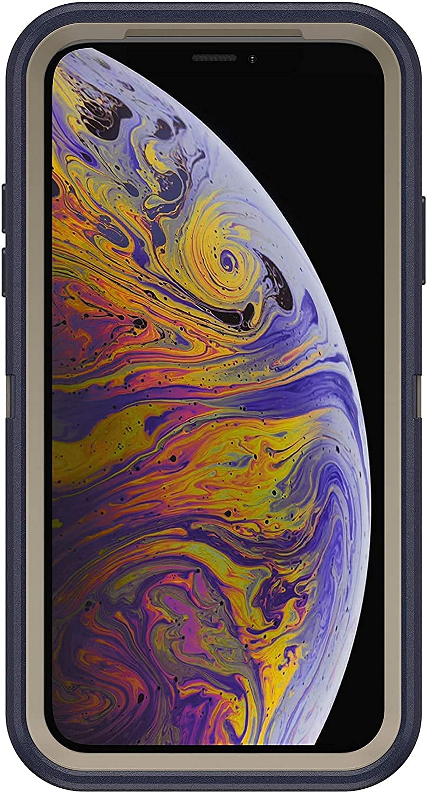 OtterBox Defender Series Case for iPhone X & iPhone Xs - Case Only - Non Retail Packaging - Dark Lake - with Microbial Defense