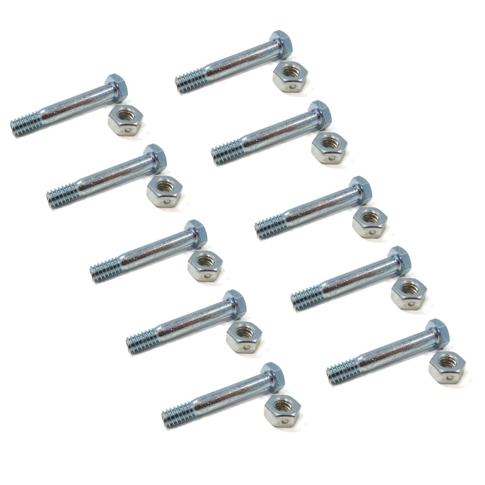 The ROP Shop | Pack of 10 - Shear Pin Bolt & Nut for Ariens Snowblower ST2+2, ST22L, ST20E Snow