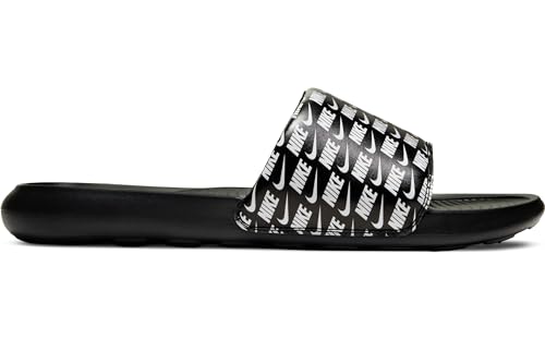 Nike Men's Victori One Slides, Black/White-black, 9