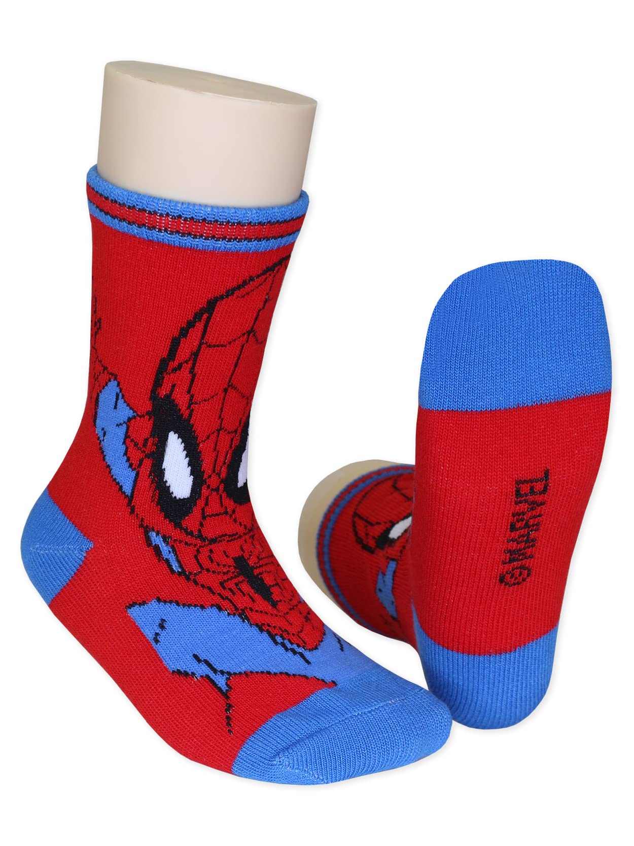 Marvel Super Hero Adventures Boys Toddler Crew Socks, 6 pack, Avengers Multi, 4-5T