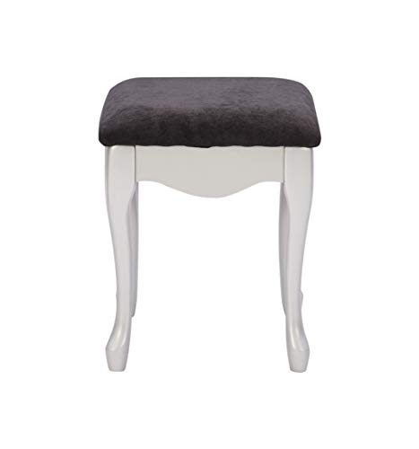 Linon Paloma Vanity Set, 30" x 40.5" x 19.25", Silver