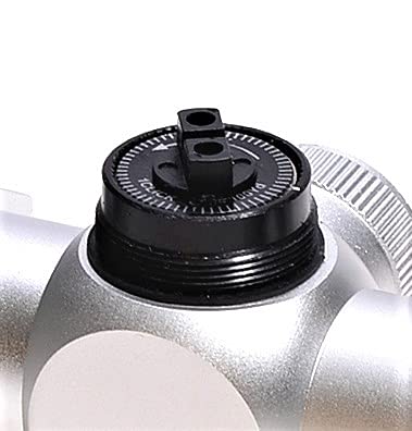 Lightweight Stainless Chrome Silver Rifle Scope 3-9x32 for 10/22 Sporter 1022 22 Auto with Weaver Style Scope Rings