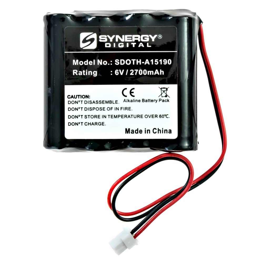 Synergy Digital Personal Care Battery, Compatible with GP GPRHORW01018 Personal Care, (Alkaline, 6V, 2700mAh) Ultra High Capacity, Replacement for GP GPRHORW01018 Battery