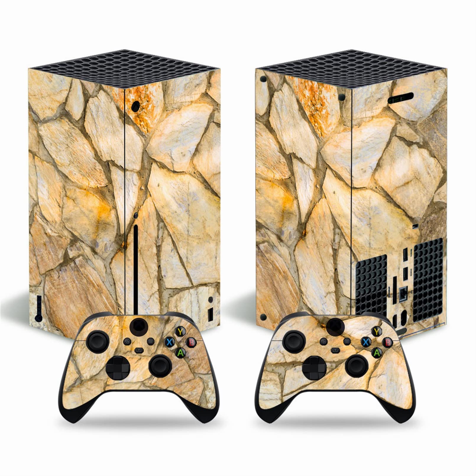 Top factory Skin Decal Protective Vinyl Skin Decal Cover for Series X Console Skins Wrap Sticker with Two Free Wireless Controller Decals 72968 Decal