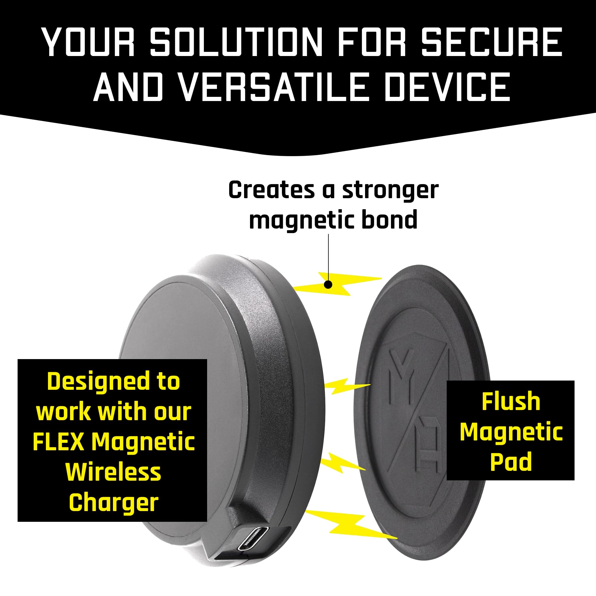 Mob Armor Magnet Flex Plate - Magnetic Phone Mount for iPhone, Android, Ipad and Tablets, Wireless Charging- 2mm Thick Metal Plate - Replacement Face Plate Holder, and Car/Truck Use.