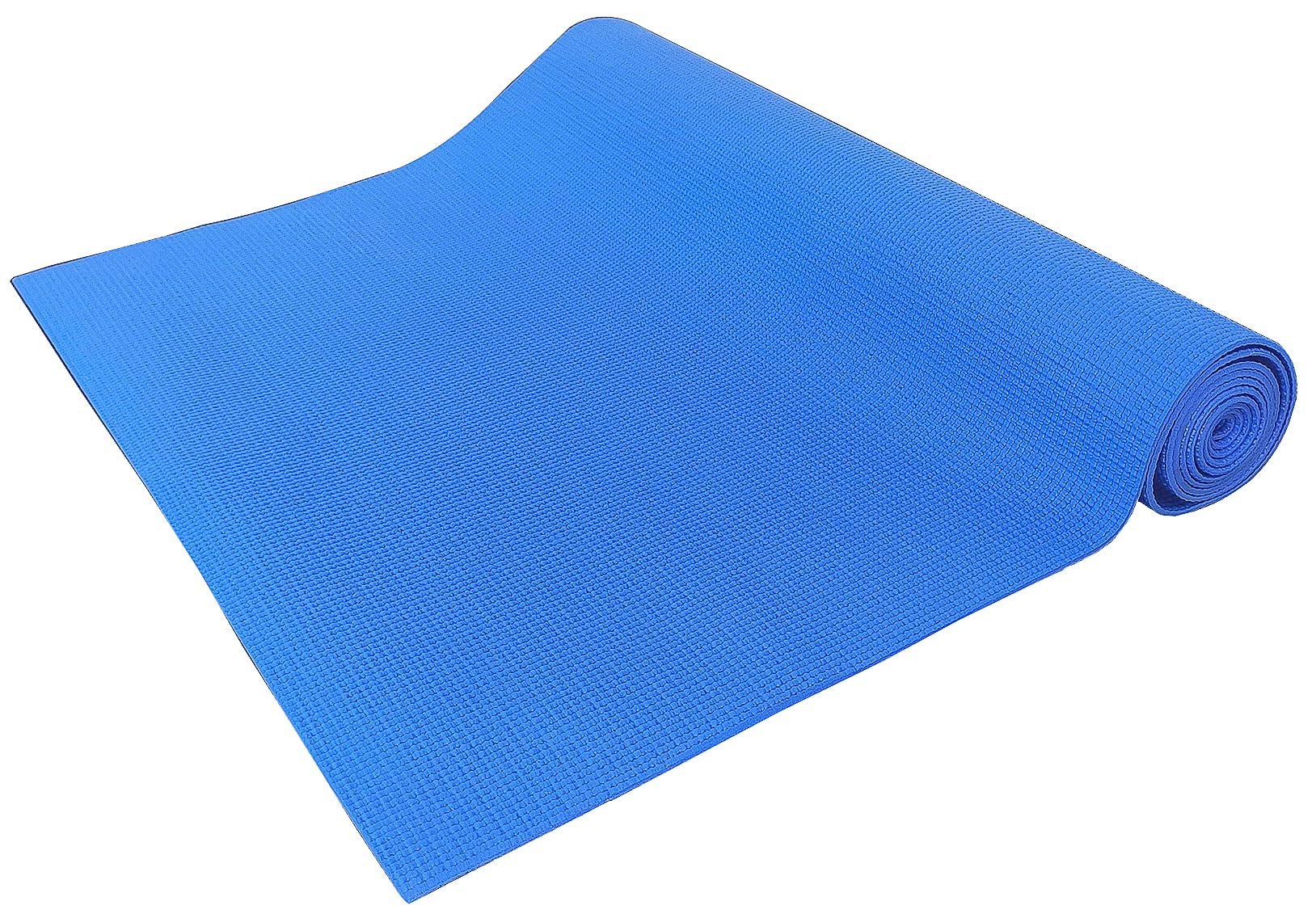 Signature Fitness 3mm Thick High Density Anti-Tear Exercise Yoga Mat with Optional Yoga Blocks, Blue