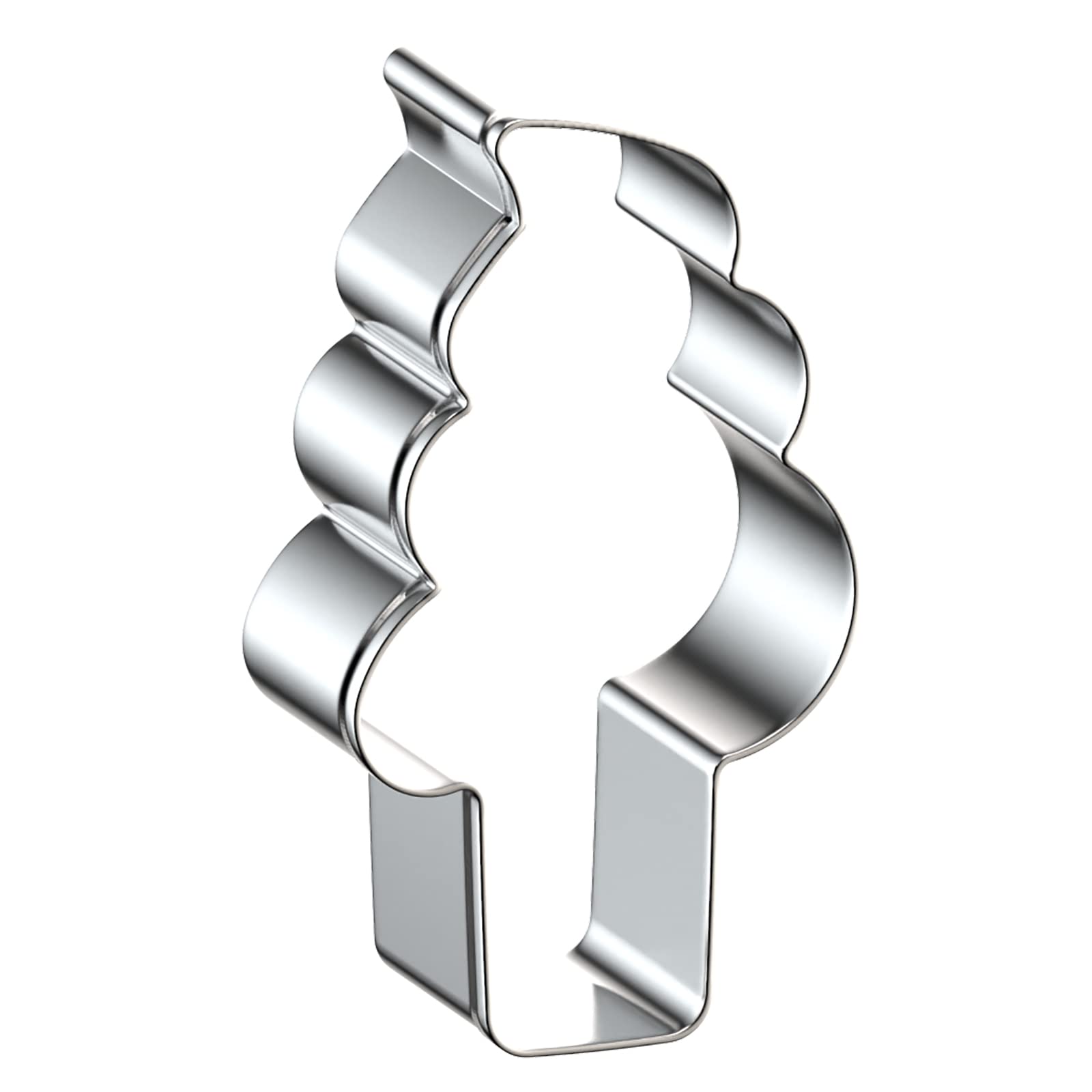 Soft Serve Ice Cream Cone Cookie Cutter Set in Assorted Large Sizes - 5", 4", 3", 2" - 4 Piece - Stainless Steel
