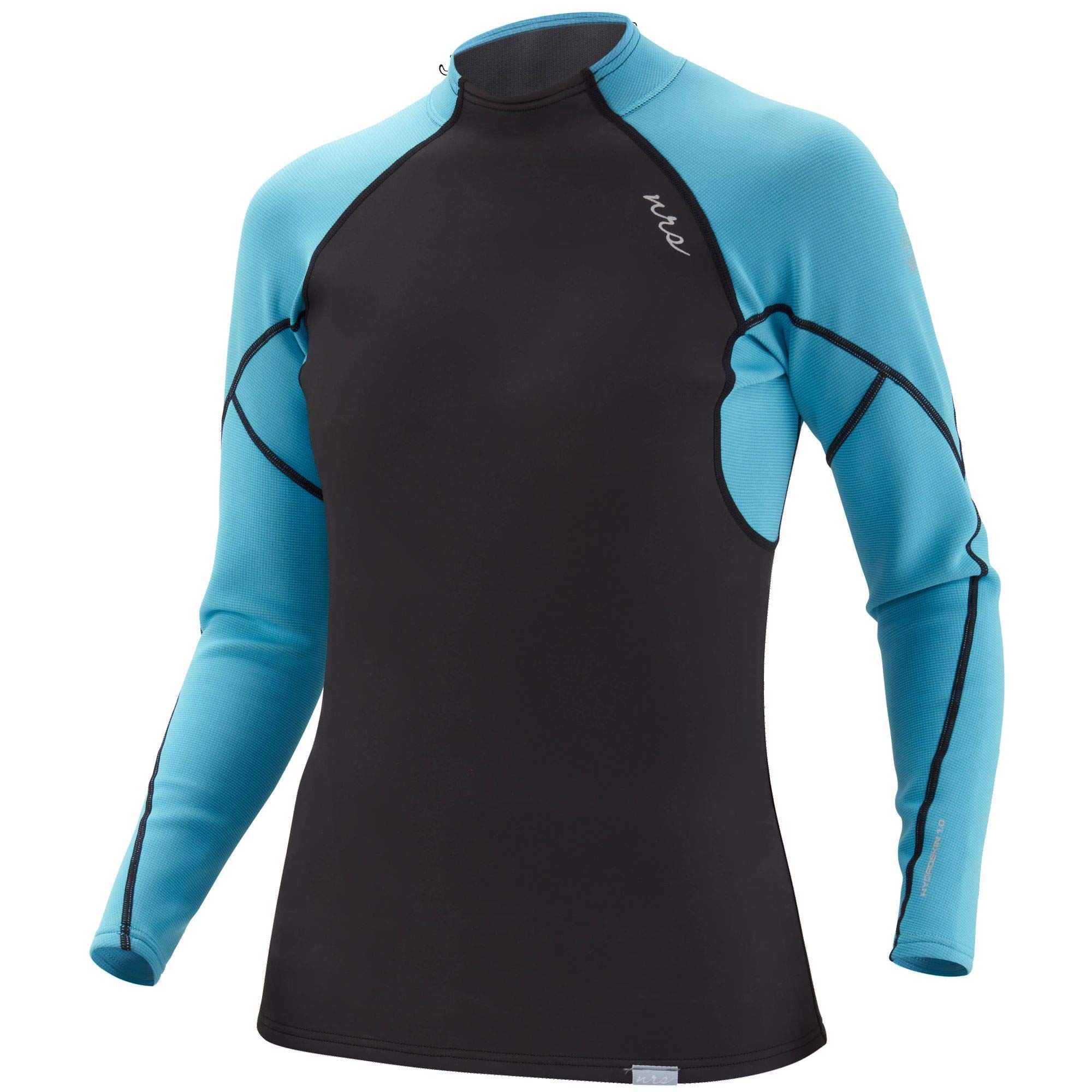 NRS Women's HydroSkin 1.0 L/S Shirt-Black-M