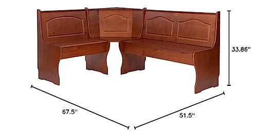 Linon Chelsea Walnut Corner Unit