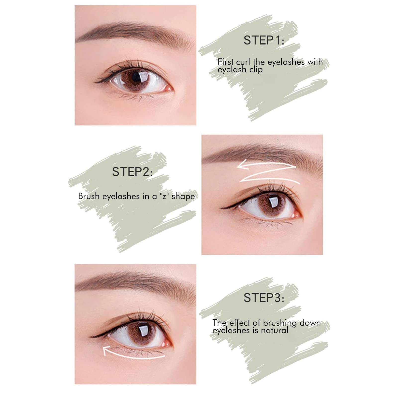 Mascara Falsies Pack 4D Silk Fiber Lash Mascara Natural Waterproof Smudges Proof Mascara Lengthening And Thick Long Lasting No Clumping Formula Base Makeup(a6-A)
