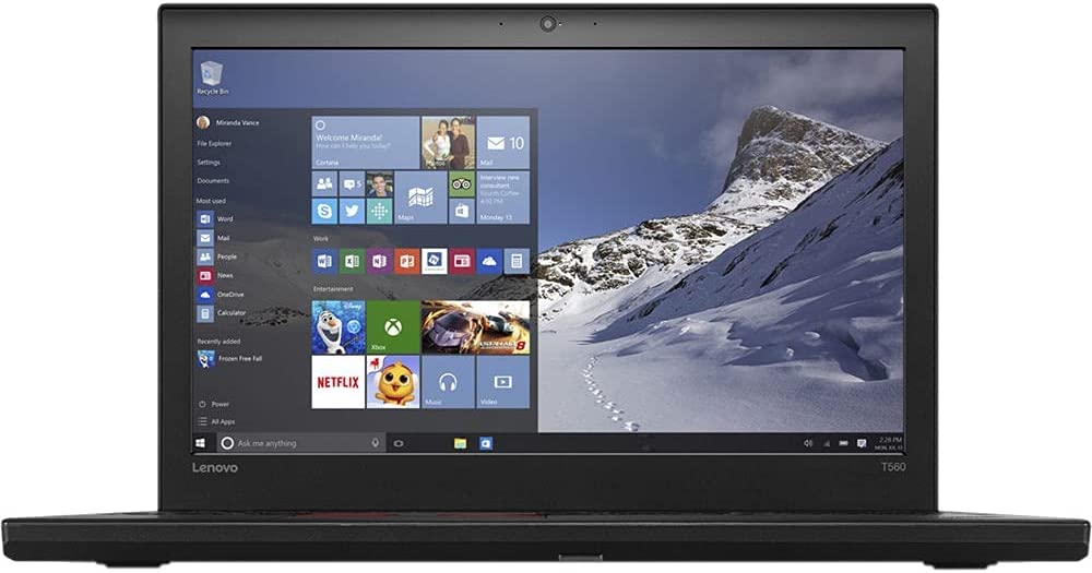 Lenovo Thinkpad T560 15.6" Business Laptop Computer, Intel Core i5-6300U Notebook, 16GB RAM - 1TB SSD, Wi-Fi, Bluetooth, Camera, Windows 10 Pro 64-bit (Renewed)