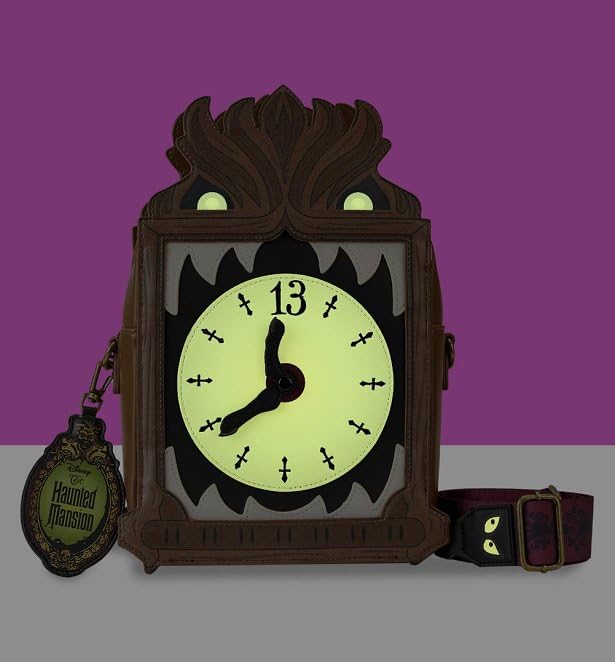 Loungefly Disney Haunted Mansion Grandfather Clock Crossbody Bag