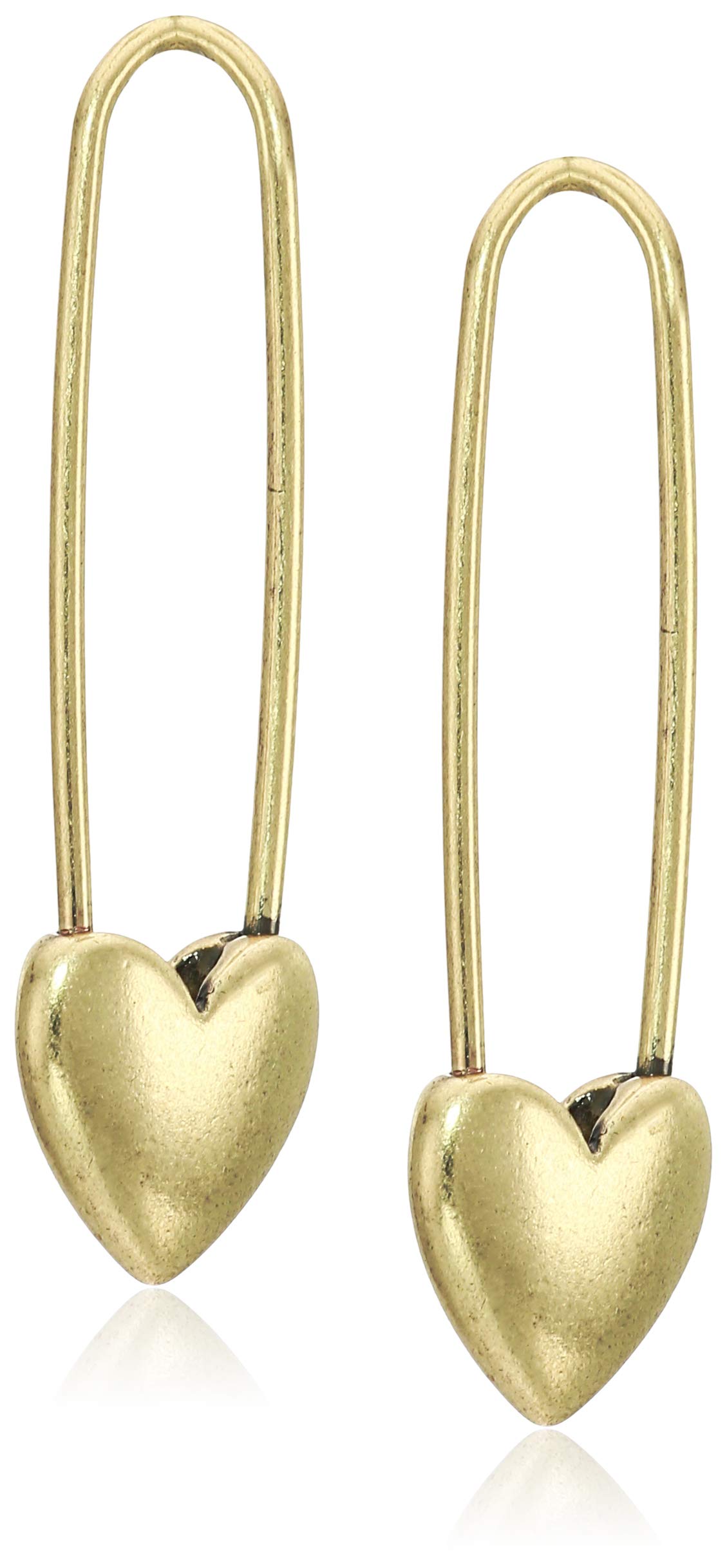 Lucky Brand Women's Safety Pin Earrings, Gold, One Size