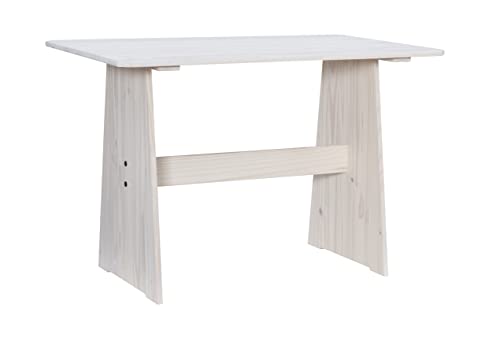 Linon Home Decor Products Antique White Corner Dining Set by Linon Leyton Nook
