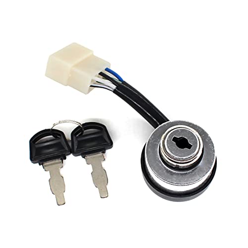 USPEEDA 6-Wire Generator Ignition Key Switch for Portable Generator PG6WIKWELEC