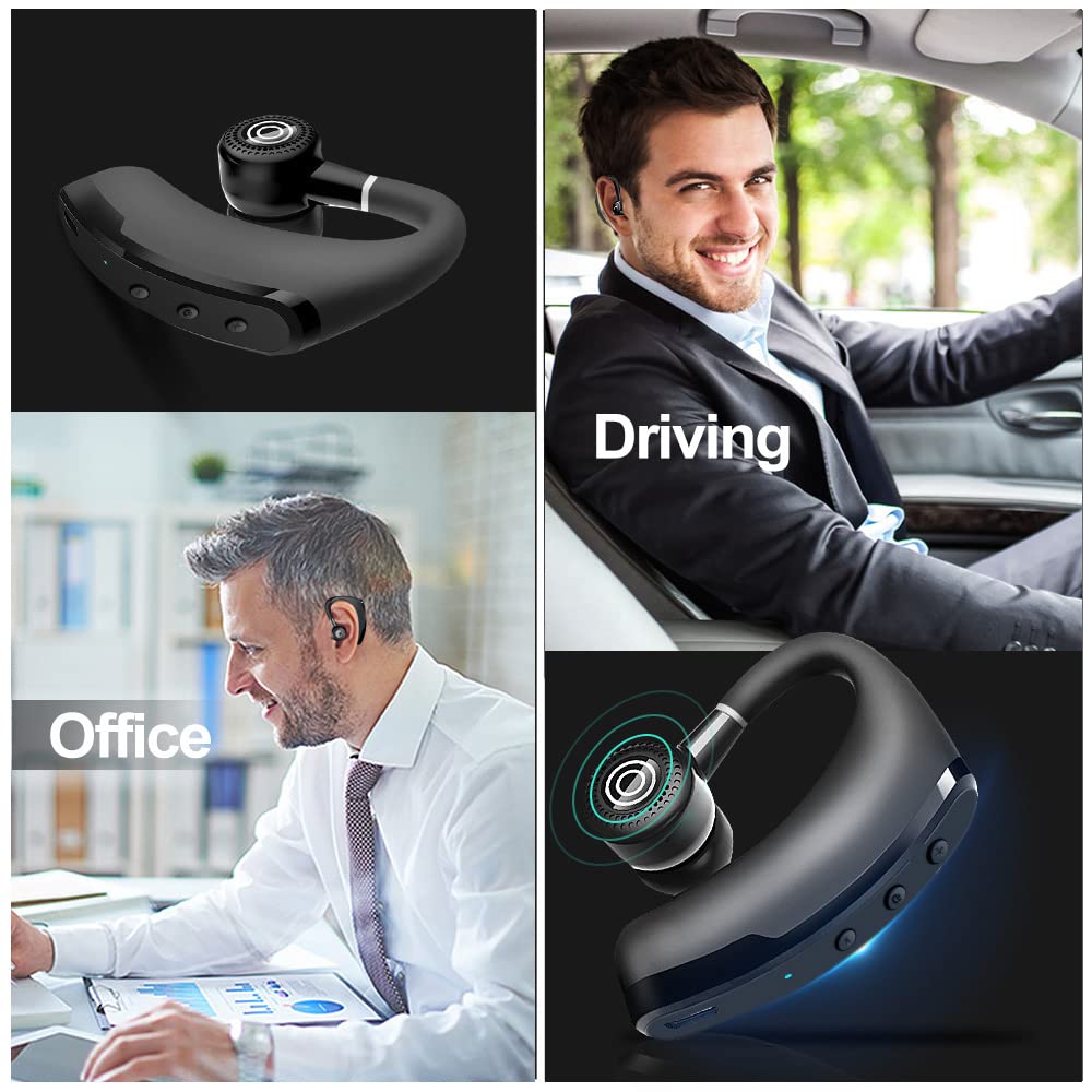 Wireless Earbuds,25 Hours Talktime Wireless Mono Bluetooth Headset with HD Microphone CVC8.0 Bluetooth Headphone Noise Reduction 270 ° Rotatable for Working/Driving