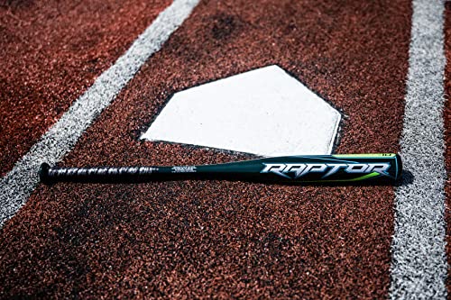 Rawlings RAPTOR USA Baseball Bat | -10 | 1 Pc. Aluminum | Dark Green | 26 inch