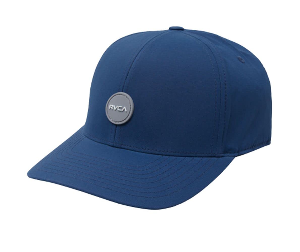 RVCA Mens Flexfit Hats - Seasons Flexfit (Black, Small/Medium)