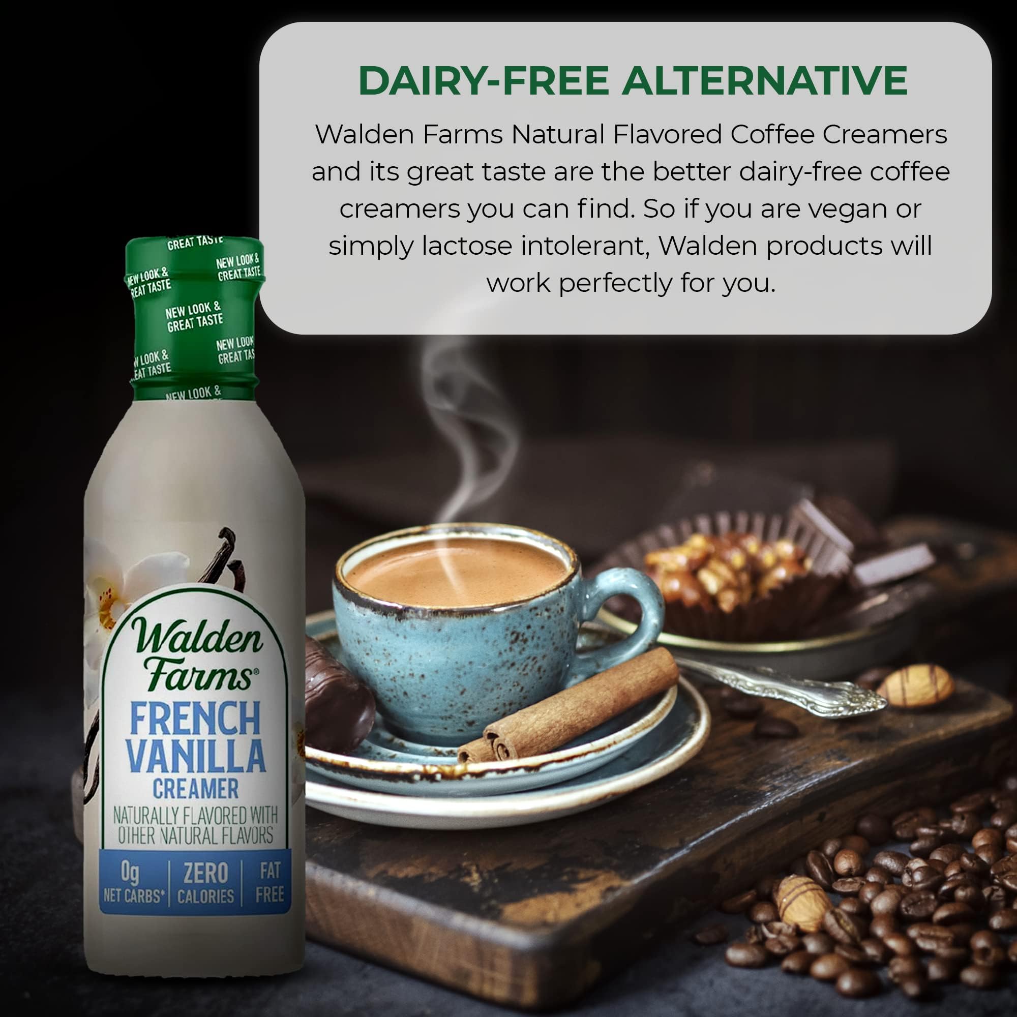 Walden Farms French Vanilla Calorie-Free Creamer, 12 Fl Ounce (Pack of 6)