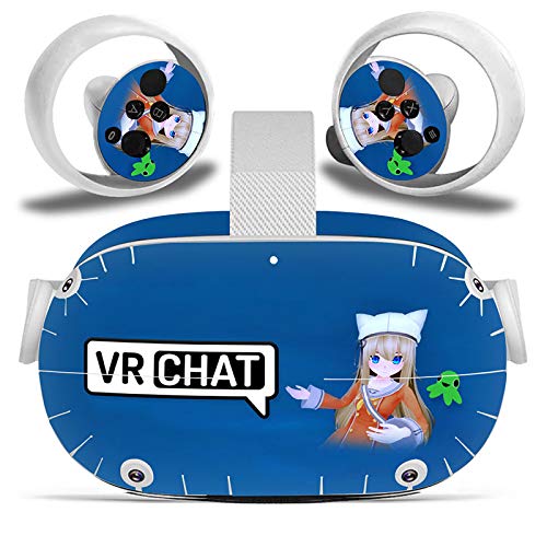 Oculus Quest 2 Skin Wrap for Girl,VR CHAT Sticker,Vinyl Decal for VR Headset ,Cover Set Protector Accessories for oculus quest 2