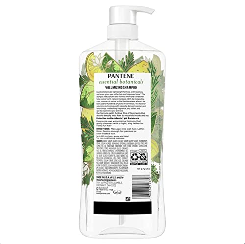 Pantene Essential Botanicals Volumizing Shampoo Rosemary & Lemon 38.2 oz