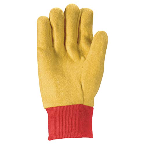 Wells Lamont mens 412 Work Gloves, Gold, Large Pack of 12 US