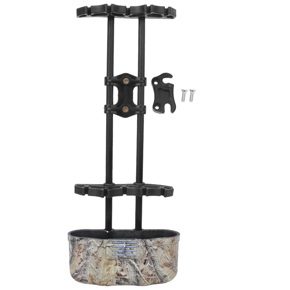 Nunafey ABS 5 Pcs Arrow Quiver, Arrow Quiver Holder, for Archery Archery Supply Arrow Storage Easy to Install(Camouflage)
