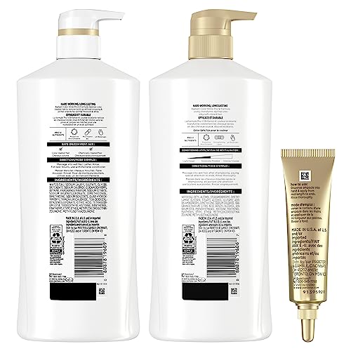 Pantene Shampoo, Conditioner and Hair Treatment Set, Radiant Color Shine, Safe for Color-Treated Hair