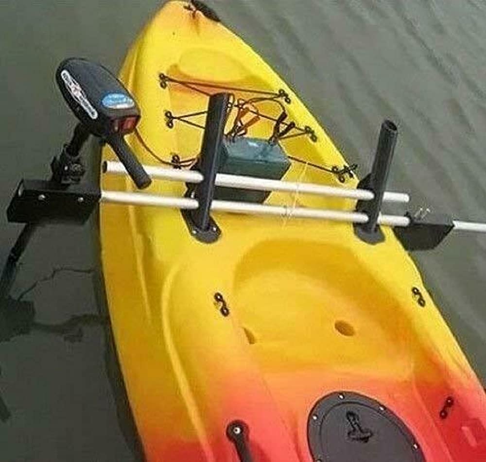 PARKHO HASWING Electric Trolling Motor β 12V 20lbs 22 Inch Shaft Inflatable Kayak Mount Bracket Folding Handle Speed Control Boat Fishing Saltwater Freshwater 50735