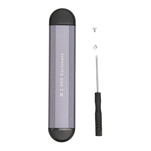 Toolless M.2 SSD Enclosure M.2 NVME NGFF SSD 10Gbps Type C USB3.0 Smart Hibernation Plug and Play for Desktop Tablet PC Grey