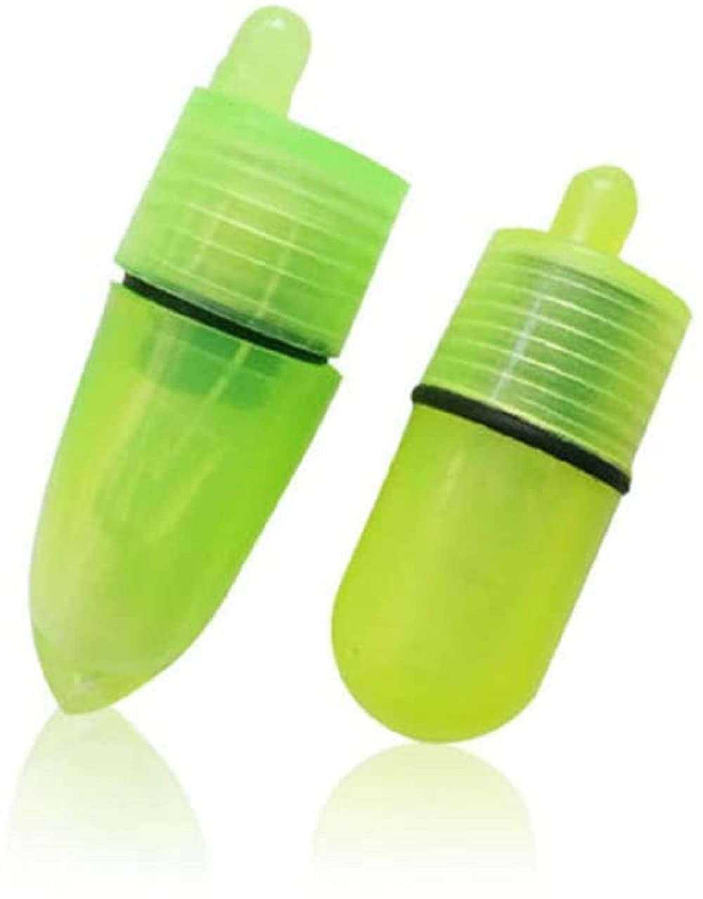 LIOOBO Fishing Rod Alarm Bells with Light Luminous Fishing Bite Alarm Waterproof Squid Bell 48 Sets
