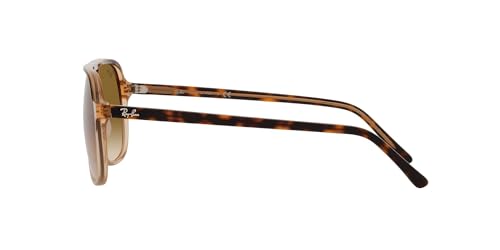 Ray-Ban RB2198 Bill Square Sunglasses, Havana On Transparent Brown/Clear Gradient Brown, 56 mm